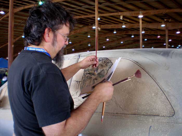 Amazing car dust paintings of Scott Wade