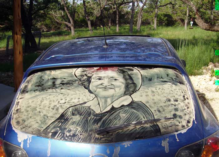 Amazing car dust paintings of Scott Wade