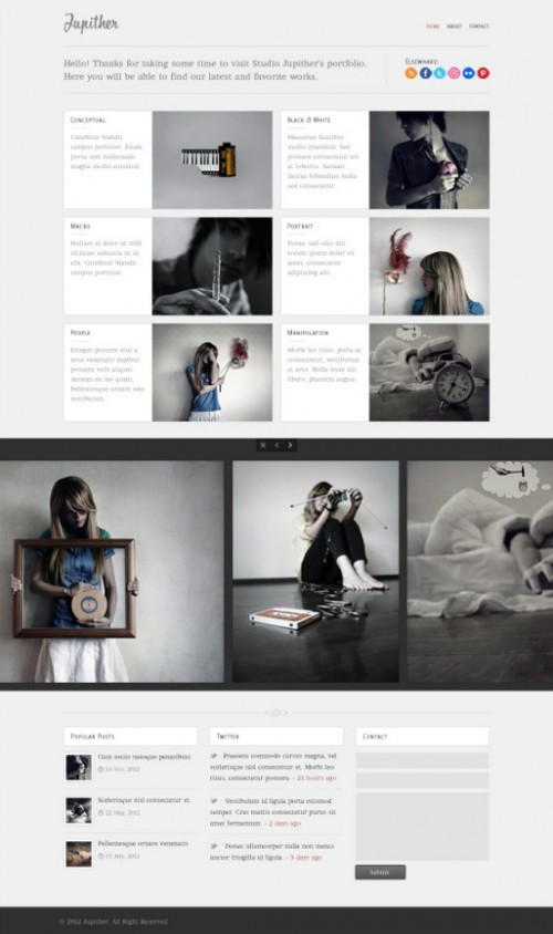 40 Free Professional PSD Website Templates for Download