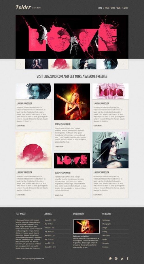 40 Free Professional PSD Website Templates for Download