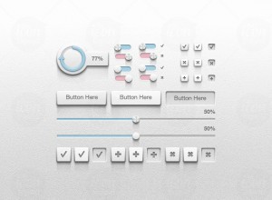 70 Free GUI / UI / UX PSD kits and web elements for download