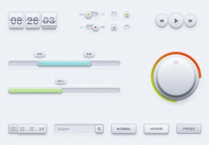 70 Free GUI / UI / UX PSD kits and web elements for download