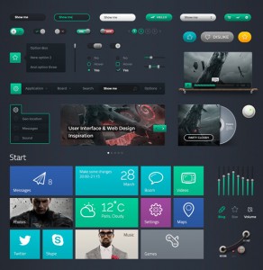 70 Free GUI / UI / UX PSD kits and web elements for download